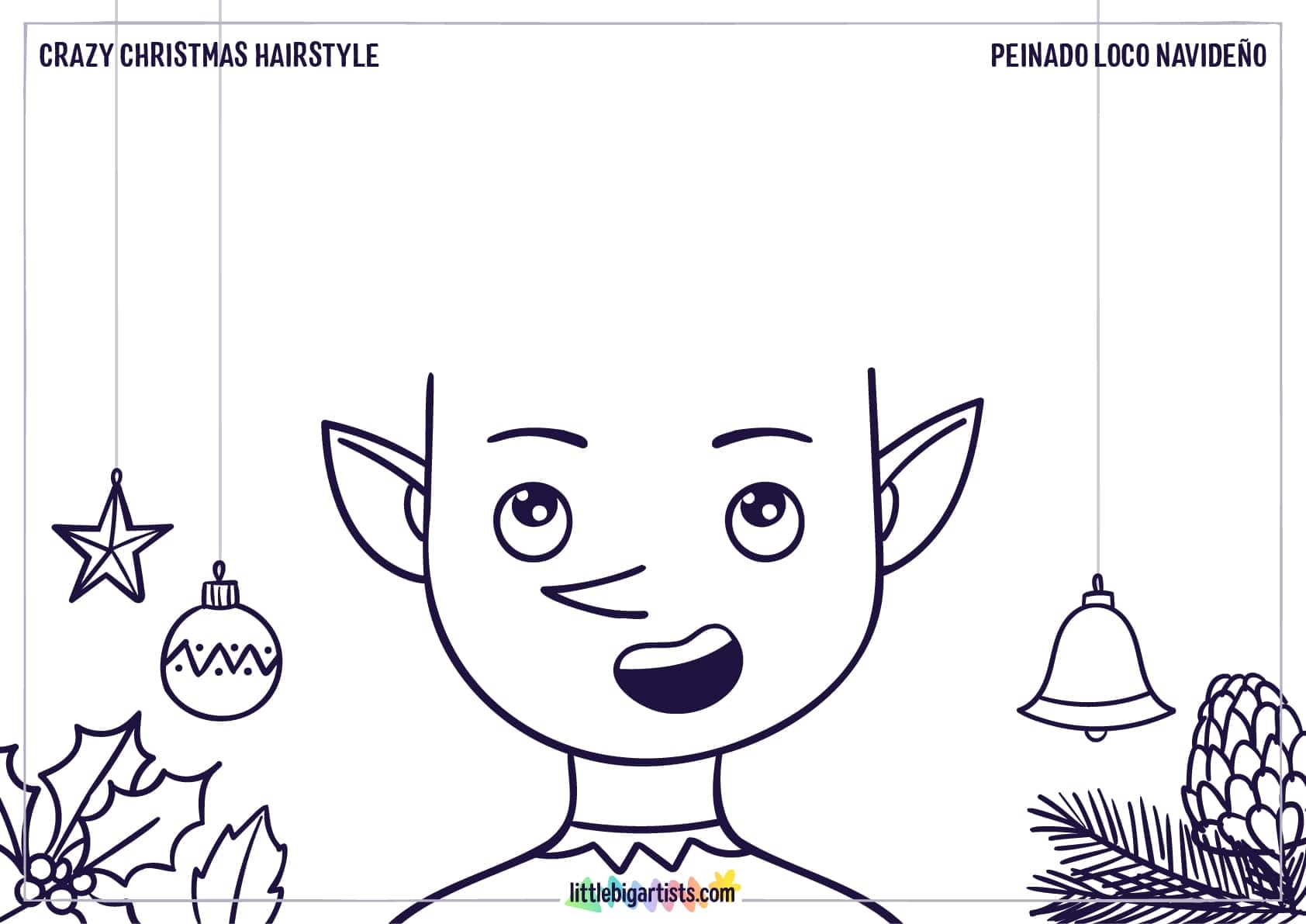 Christmas Drawing Activities. Free Printable Activity Book - Little Big ...