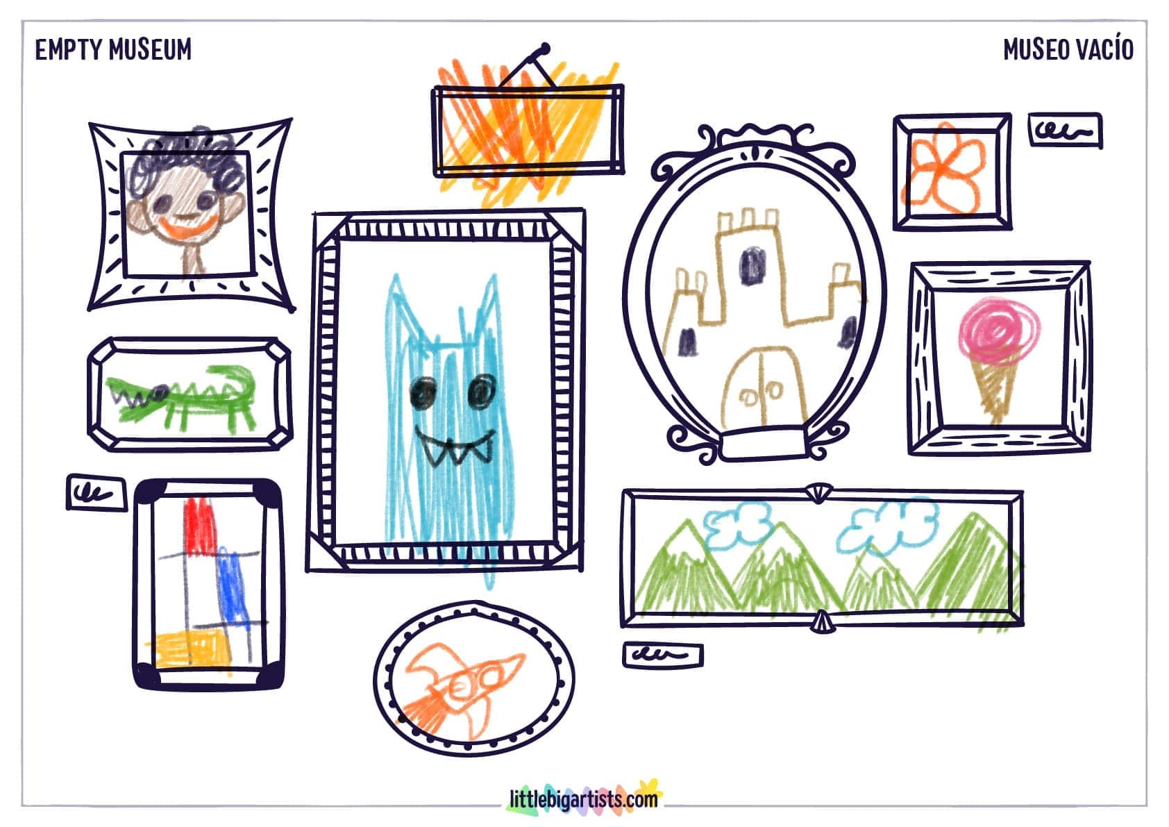 Little Big Artists - Drawing Activity Worksheets that Spark Child's ...