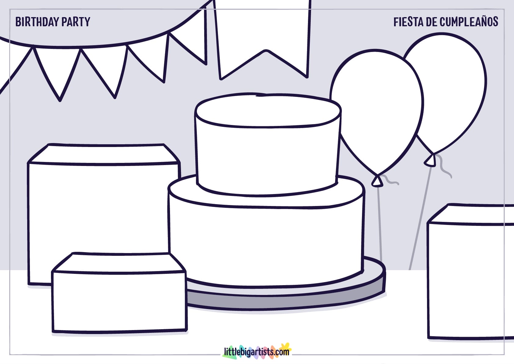 Daily Life Drawing Activity Worksheets - Little Big Artists